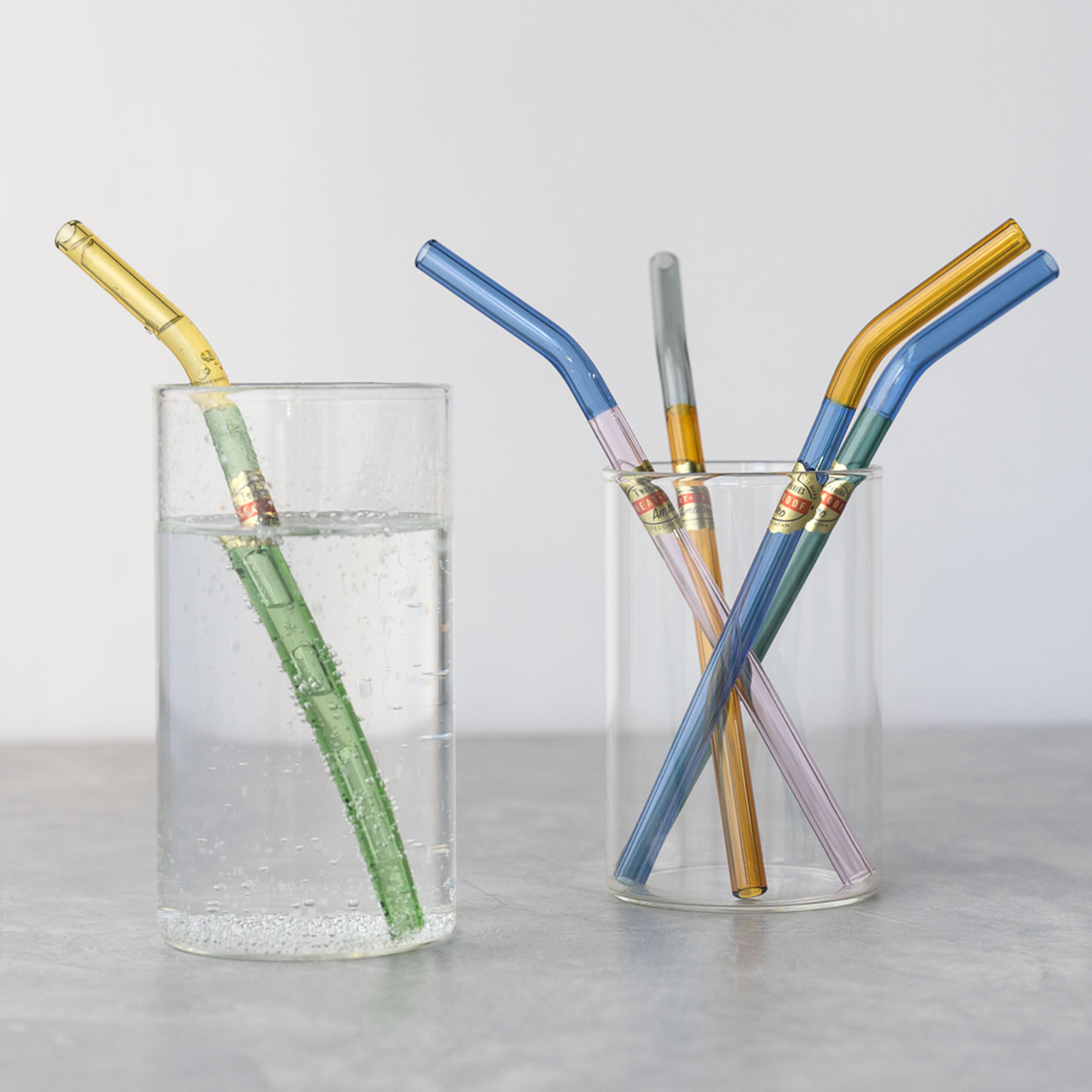 amabro・TWO TONE GLASS STRAW 耐熱玻璃吸管｜Sheeper 居家選品